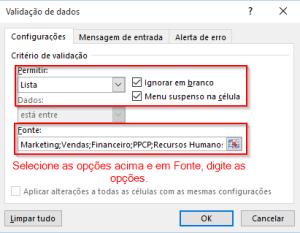 3 Formas de Criar Lista Suspensa no Excel - Minhas Planilhas